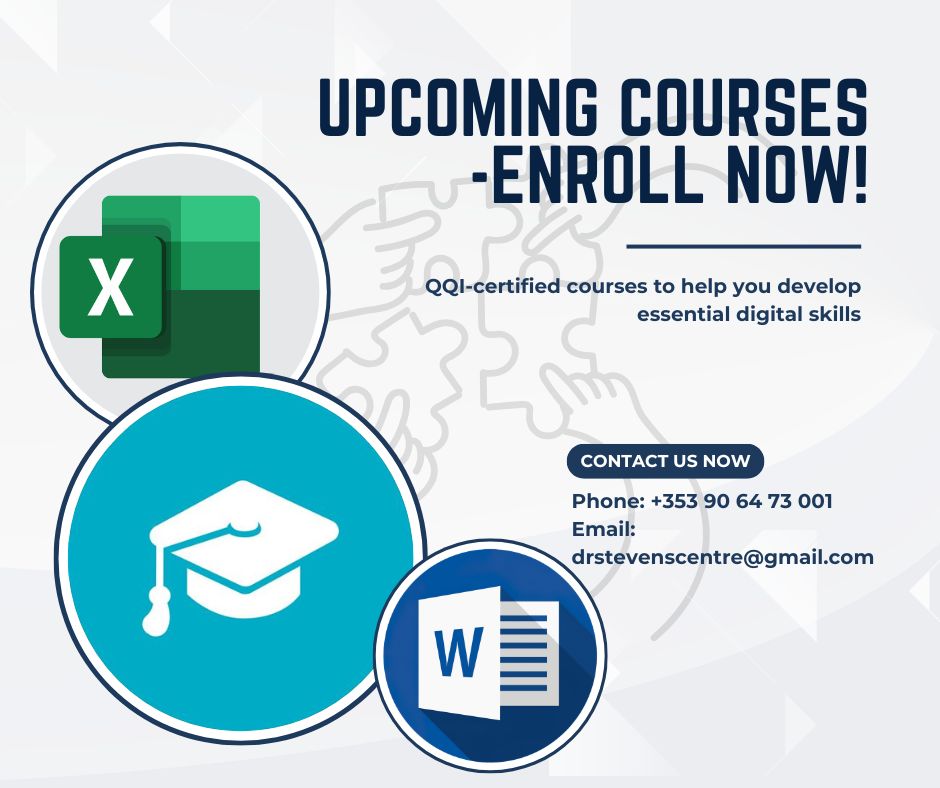 Upcoming Courses – Enroll Now! – Dr. Stevens Resource Centre